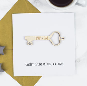 Personalised Key New Home Keepsake Card By Sophia Victoria Joy ...