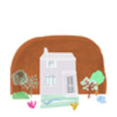 Personalised House Portrait Hand Drawn Print By Holly Francesca ...