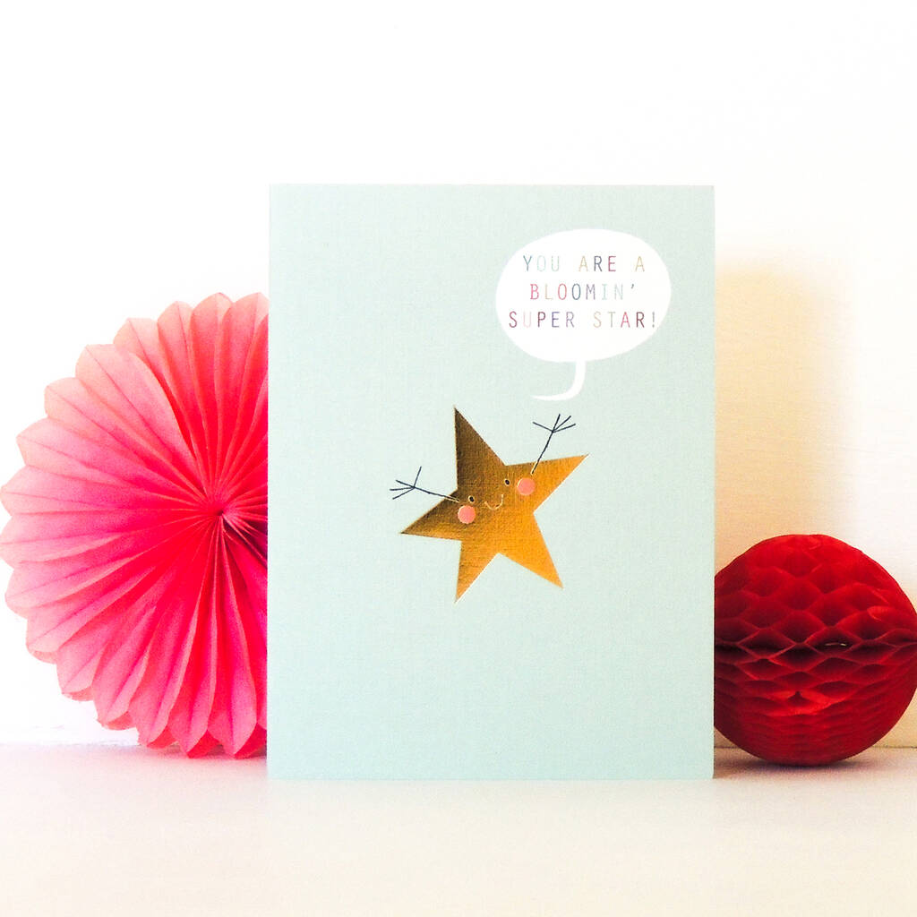 Mini Gold Foiled Super Star Card By Kali Stileman Publishing ...