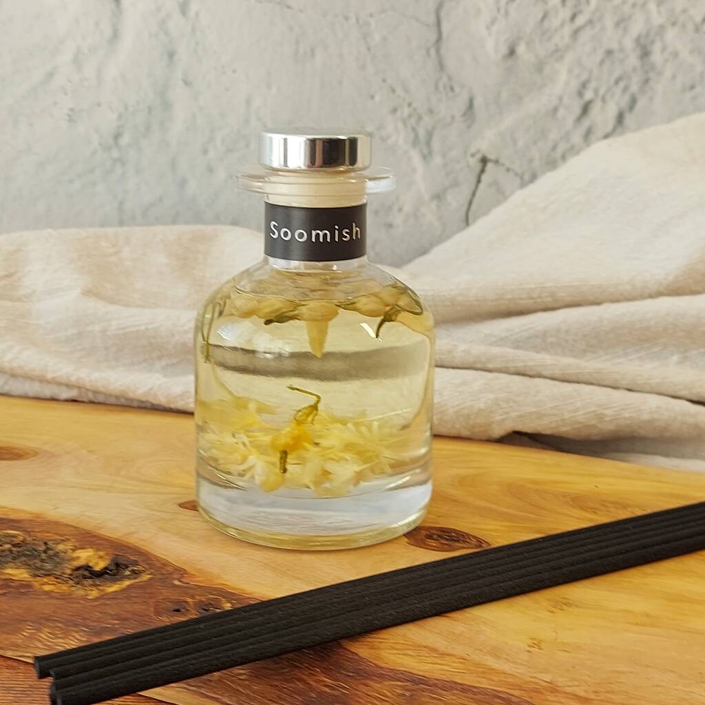 Cotton Fresh Botanical Reed Diffuser By Soomish | notonthehighstreet.com