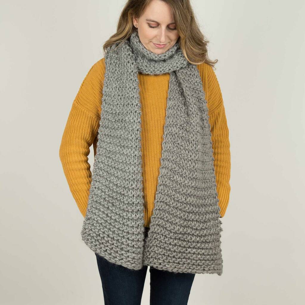Linda's Scarf Knitting Kit By Wool Couture | notonthehighstreet.com