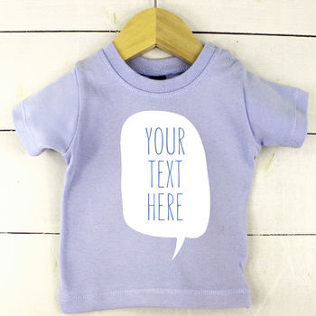 Personalised Speech Bubble Baby T Shirt By Lovetree Design ...