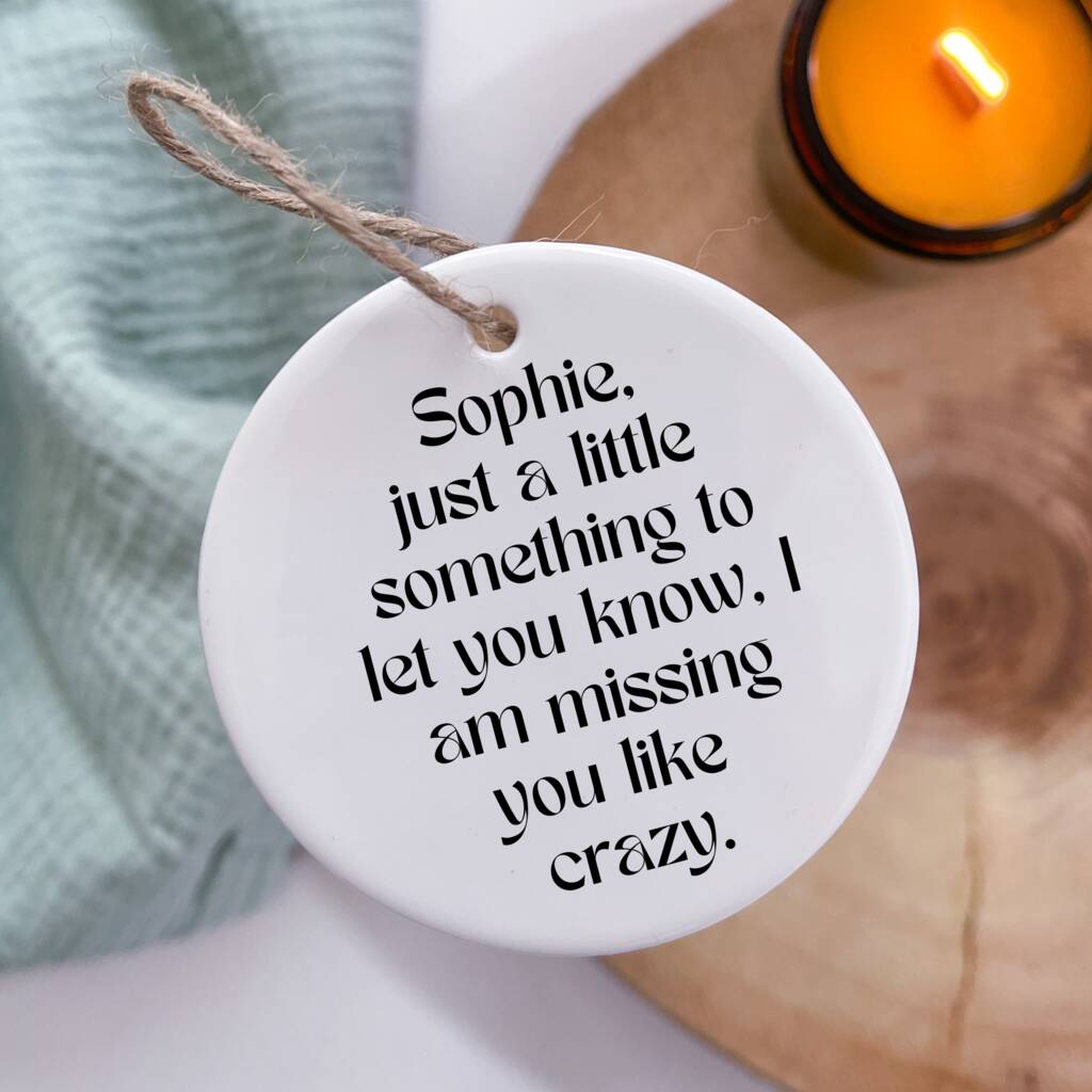 Personalised Missing You Candle Gift Set By By The Pines ...