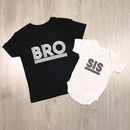 personalised sibling set. retro brother sister set by lovetree design ...