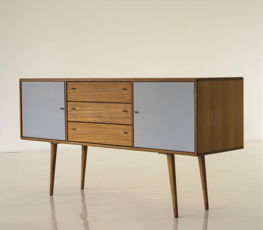 small scandinavian vintage teak sideboard by little monster design ...