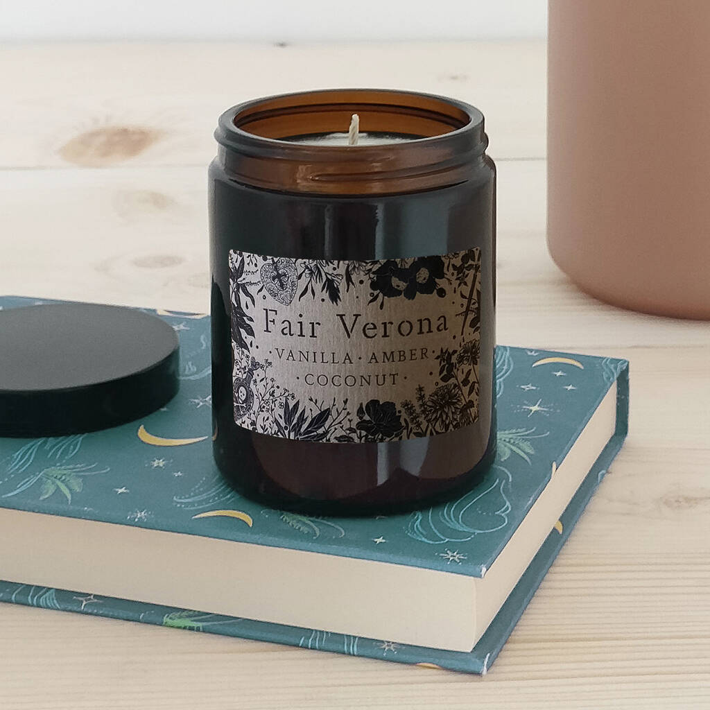 Fair Verona Literary Candle By Bookishly
