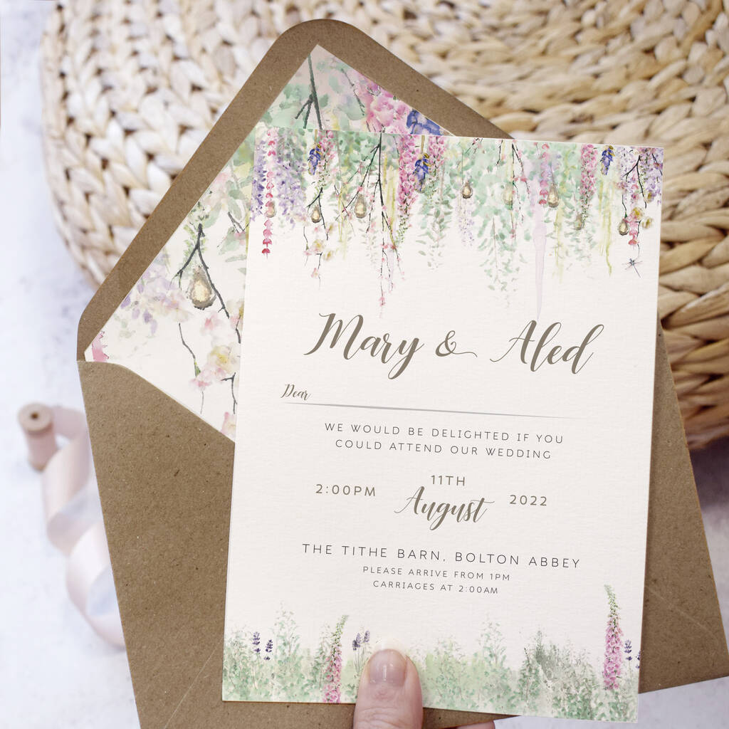 'Whimsical' Wedding Invitations By Julia Eastwood | notonthehighstreet.com