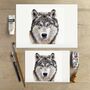 Wild Grey Wolf, Print Of Original Painting By MollieArt ...