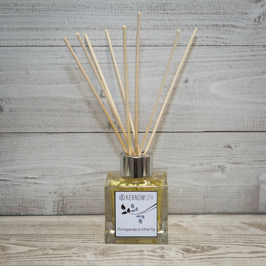 pomegranate and white fig scented reed diffuser by kernowspa ...