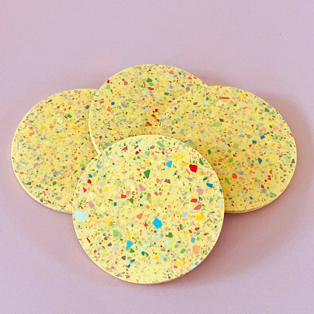 Handmade Jesmonite Terrazzo Coasters By Crafty Thyme UK ...