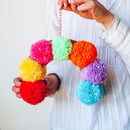Pom Pom Rainbow Kit By Pom Stitch Tassel | notonthehighstreet.com