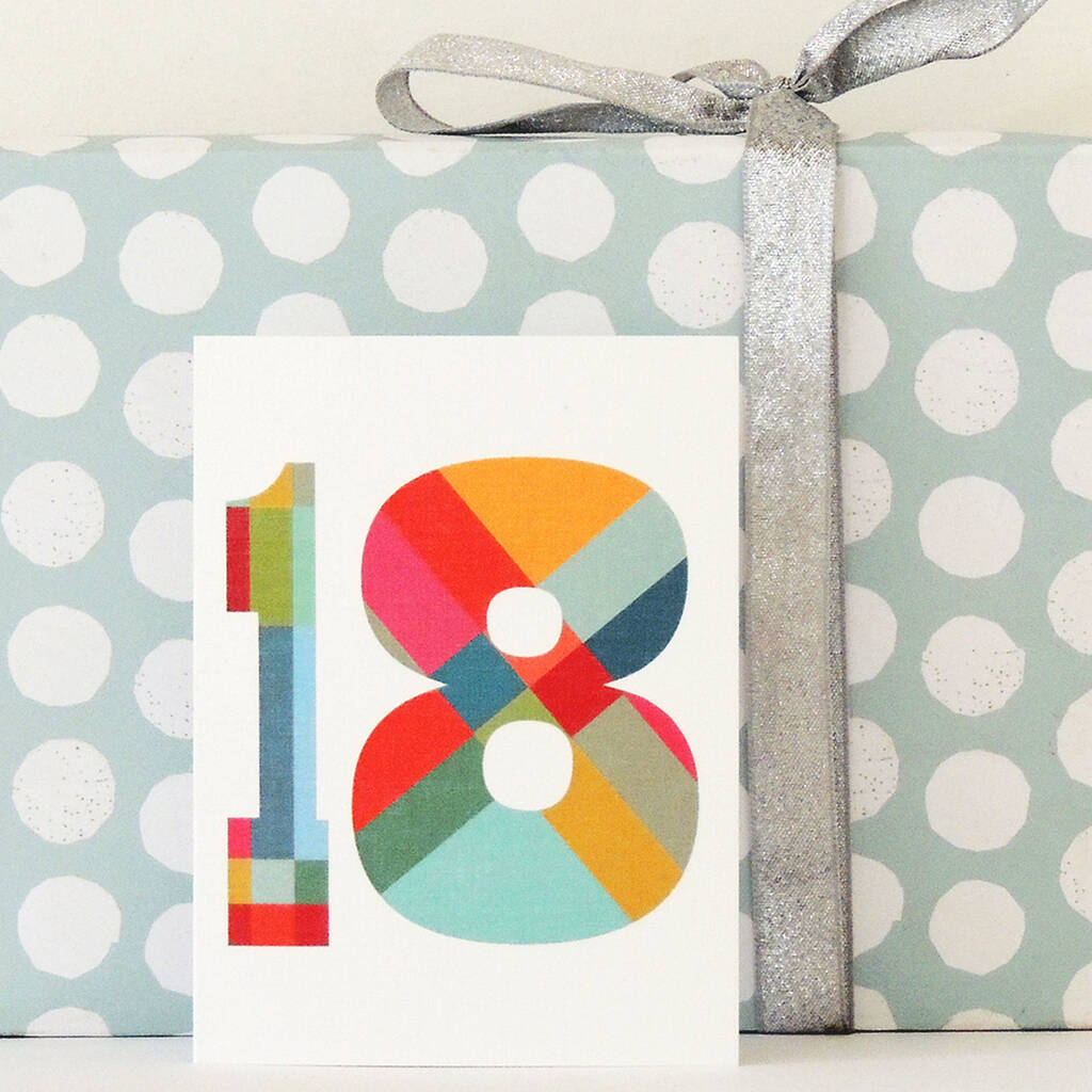 Mini Number Eighteen Card By Kali Stileman Publishing ...