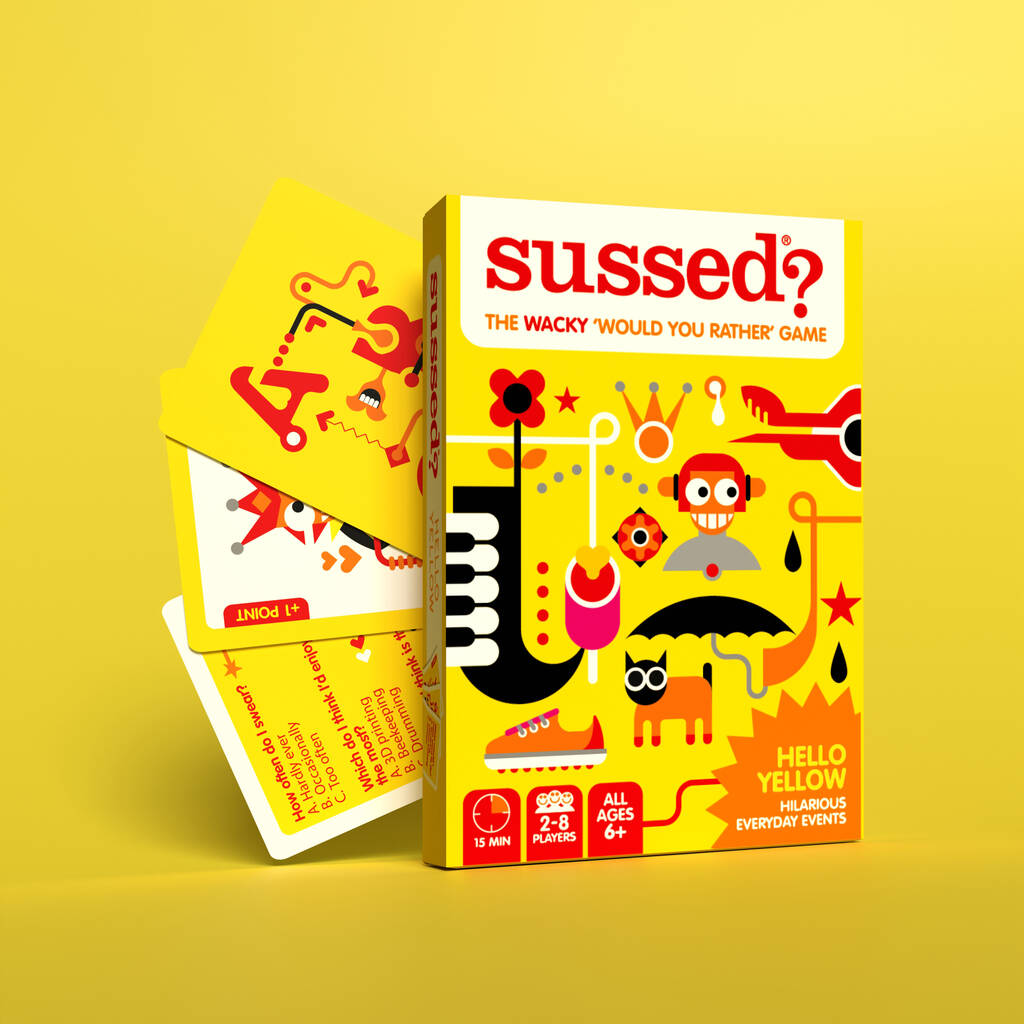 Sussed: Hello Yellow Edition By Games to Get | notonthehighstreet.com