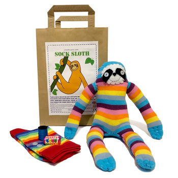 sock sloth craft kit by sock creatures | notonthehighstreet.com