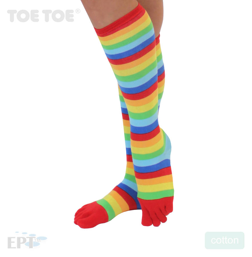 knee high toe socks by toetoe | notonthehighstreet.com