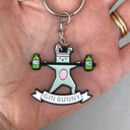 'gin Bunny' Gin Keyring By Of Life & Lemons | notonthehighstreet.com