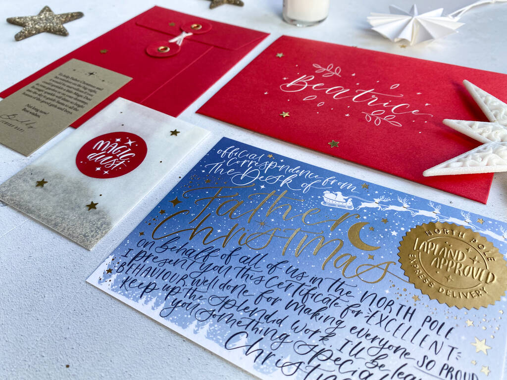Personalised Father Christmas Letter With Magic Dust By Paperknots ...
