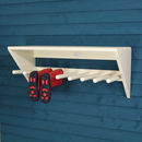 Wooden Wall Mounted Boot Rack In Cream By Garden Selections ...