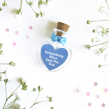 personalised 'something blue' heart bottle by munchkin creative ...