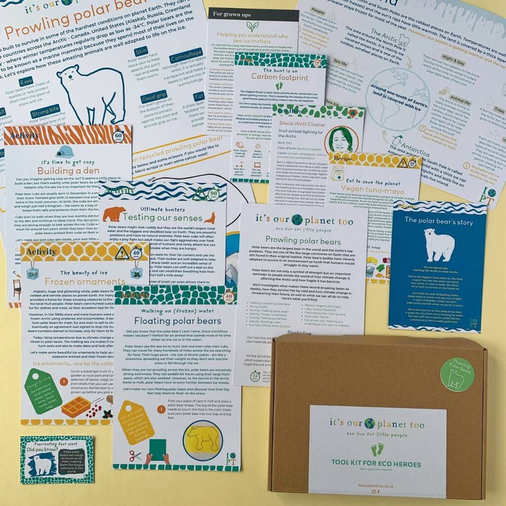 Children's Eco Activity Box: Prowling Polar Bears By It's Our Planet ...