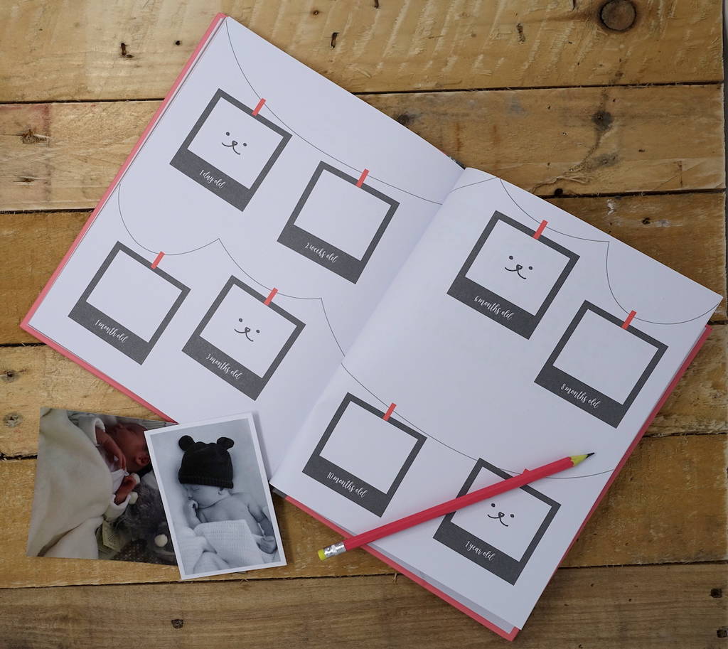 baby journal and record book for girls by illustries ...