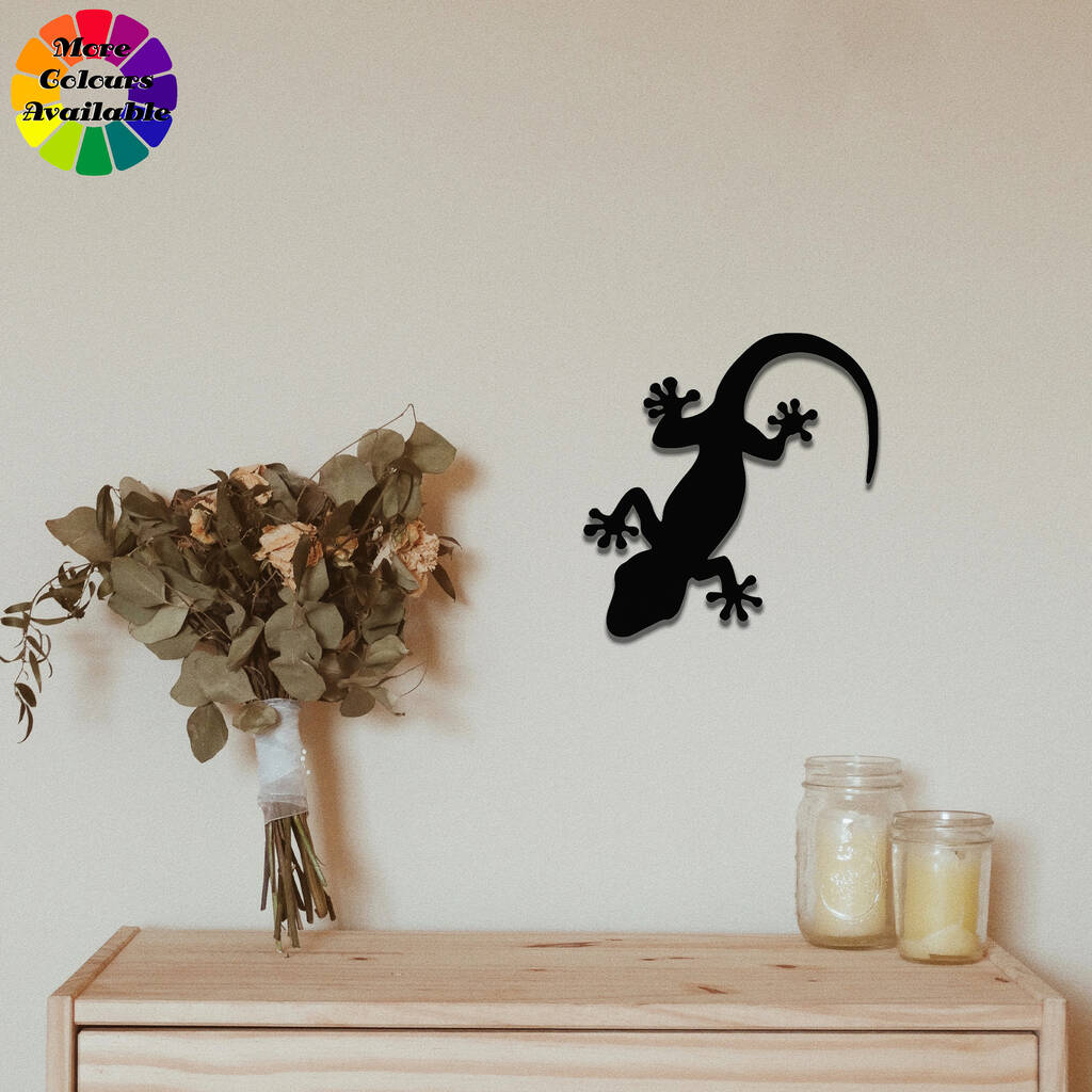 Rusty Metal Leopard Gecko Wall Decor Garden Gift By Duke Craft ...