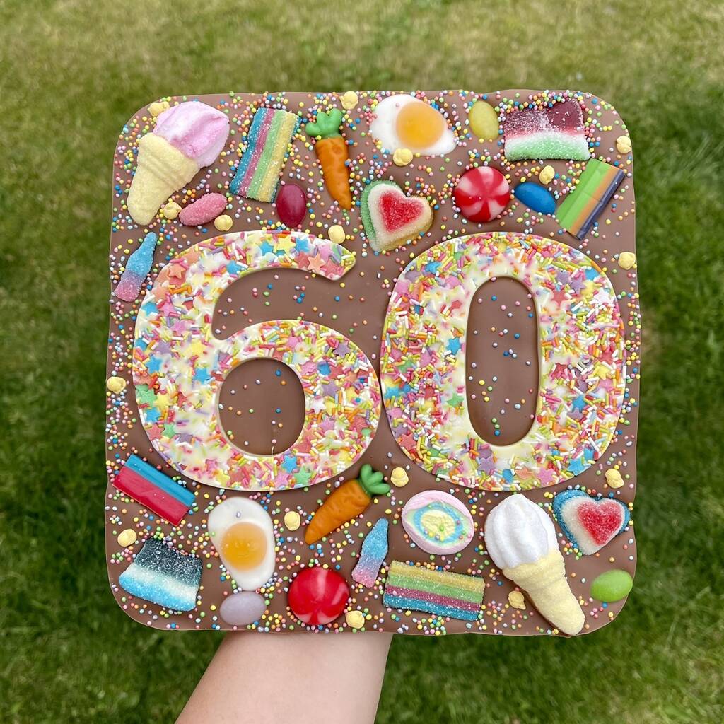 Xl Chocolate Slab With Numbers By Choc Til You Drop ...