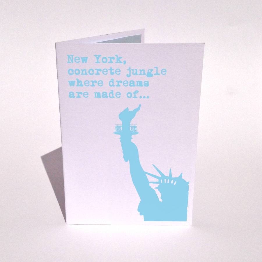 personalised birthday new york birthday card by clean design ...