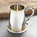 Personalised Grand Tankard With Brass Detailing By David Louis Design ...