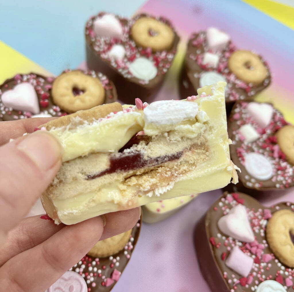 Jammy Dodger Filled Chocolate Heart By Choc Til You Drop ...