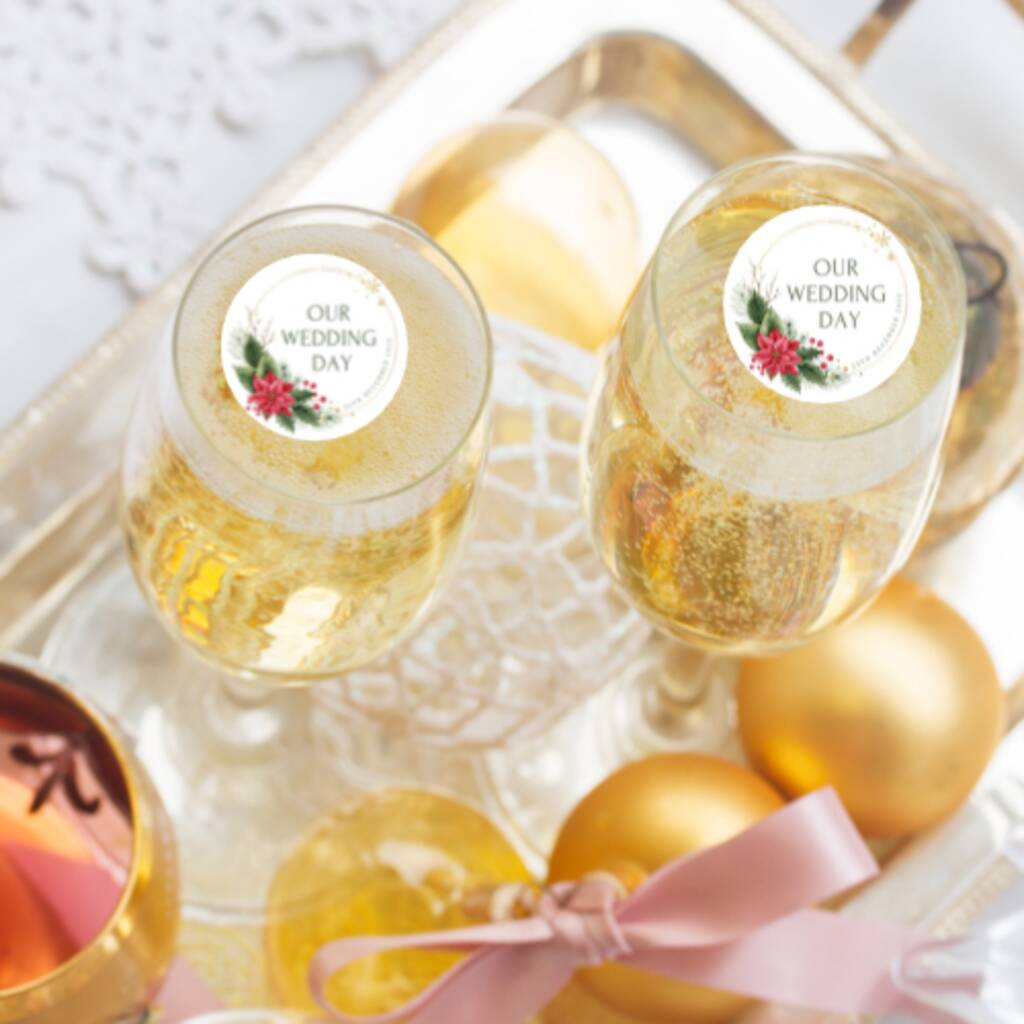 Personalised Christmas Edible Wafer Cocktail Toppers By The Baking Room ...