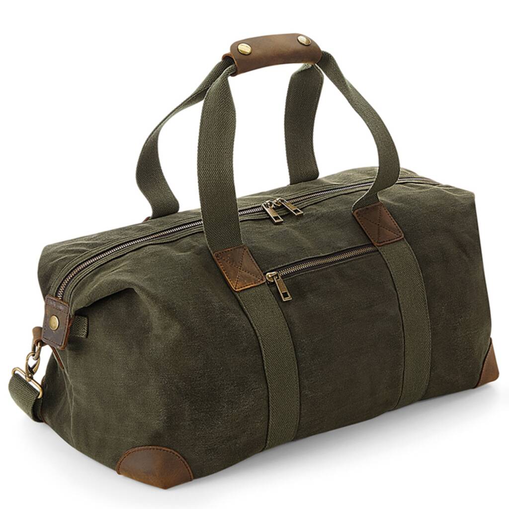 Luxury Waxed Canvas Holdall By JUNGLEY