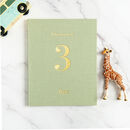 When You Were Three, A Memory Record Book Journal By Meminio ...