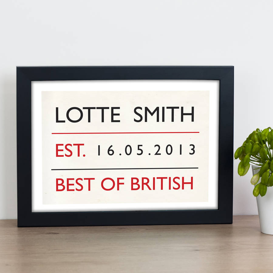 Personalised Name Print By Little Pieces Notonthehighstreet