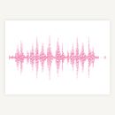 your song soundwave typography print by dinkit | notonthehighstreet.com