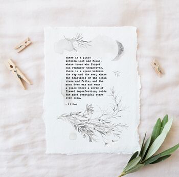 Inspirational Original Poetry Art Print By Ink & Ocean ...