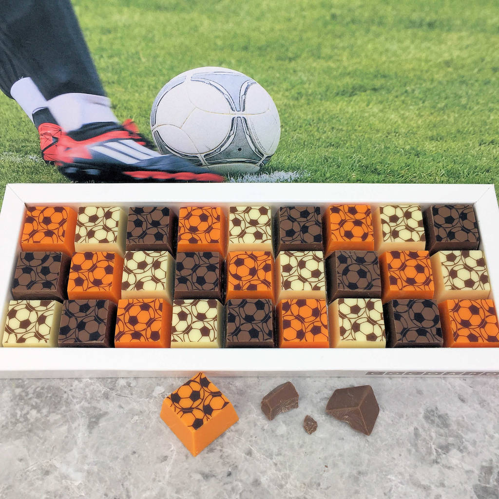 Father's Day Football Chocolate Gift Box By Cocoapod Chocolates ...