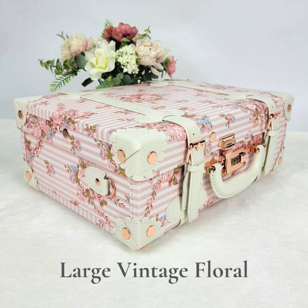 Stunning Keepsake Suitcase In Vintage Floral By Natural Baby Box ...