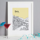 Personalised Porto Print By Tessa Galloway Illustration ...