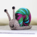 Snail Needle Felting Craft Kit By Hawthorn Handmade ...