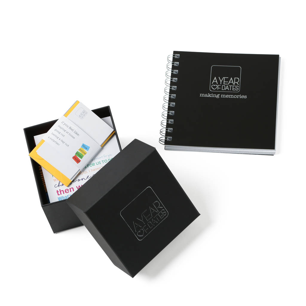 personalised box of date cards by a year of dates | notonthehighstreet.com