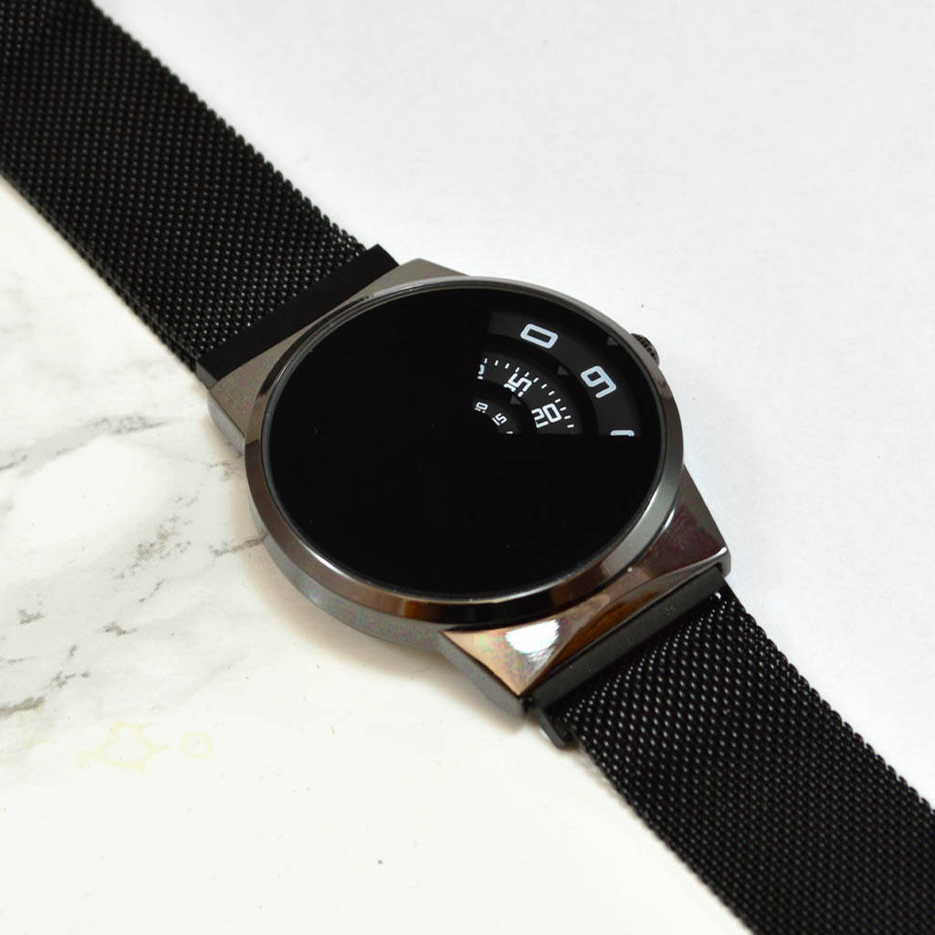 Black Personalised Watch With No Hands By GiftsOnline4U Notonthehighstreet