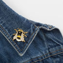 British Bee Enamel Pin Badge By Little Paisley Designs ...
