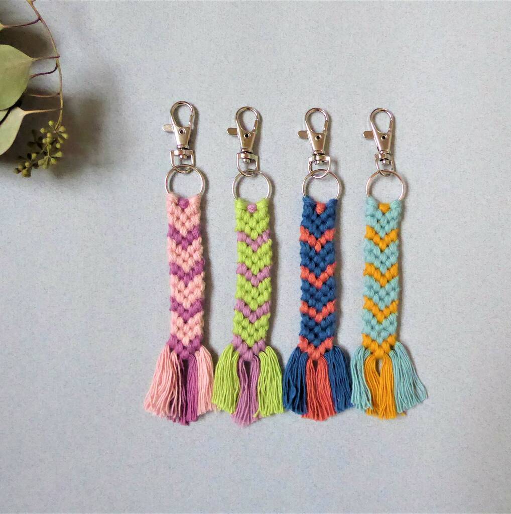 Handmade Macramé Keyring By Catherine Jane Weaving | notonthehighstreet.com