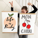 Life Is Peachy Art Print By Karin åkesson Design | notonthehighstreet.com