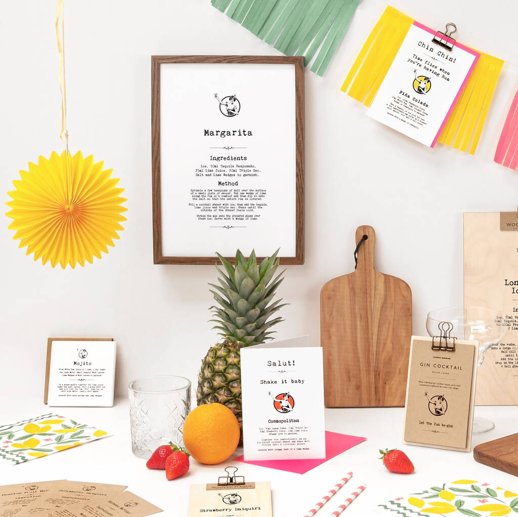 Cosmopolitan Cocktail Recipe Card By Coulson Macleod ...