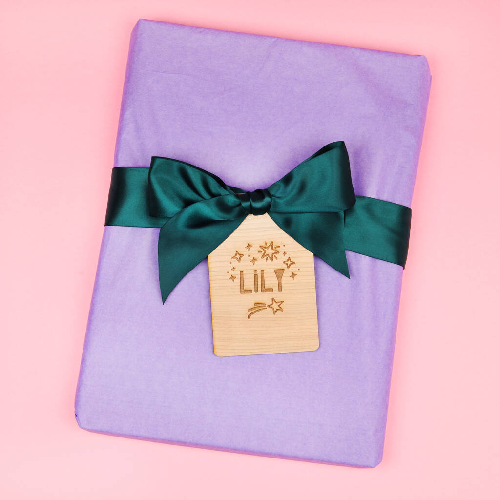 Personalised Oversized Engraved Wooden Gift Tag By Postbox Party ...