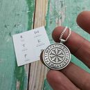 Travel Rune Personalised Solid Silver Necklace By Scarlett Off The Map ...