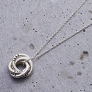 Personalised Mini Four Ring Russian Necklace By Posh Totty Designs ...