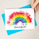 Rainbow Good Luck Card By A Is For Alphabet | notonthehighstreet.com
